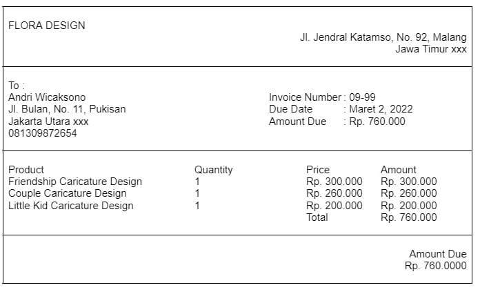 7 Contoh Invoice Jasa, Fungsi, dan Cara Membuatnya!