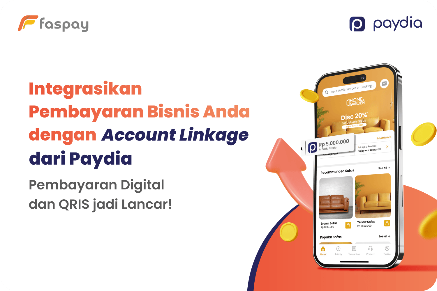 Integrasikan Pembayaran Bisnis Anda dengan Account Linkage dari Paydia